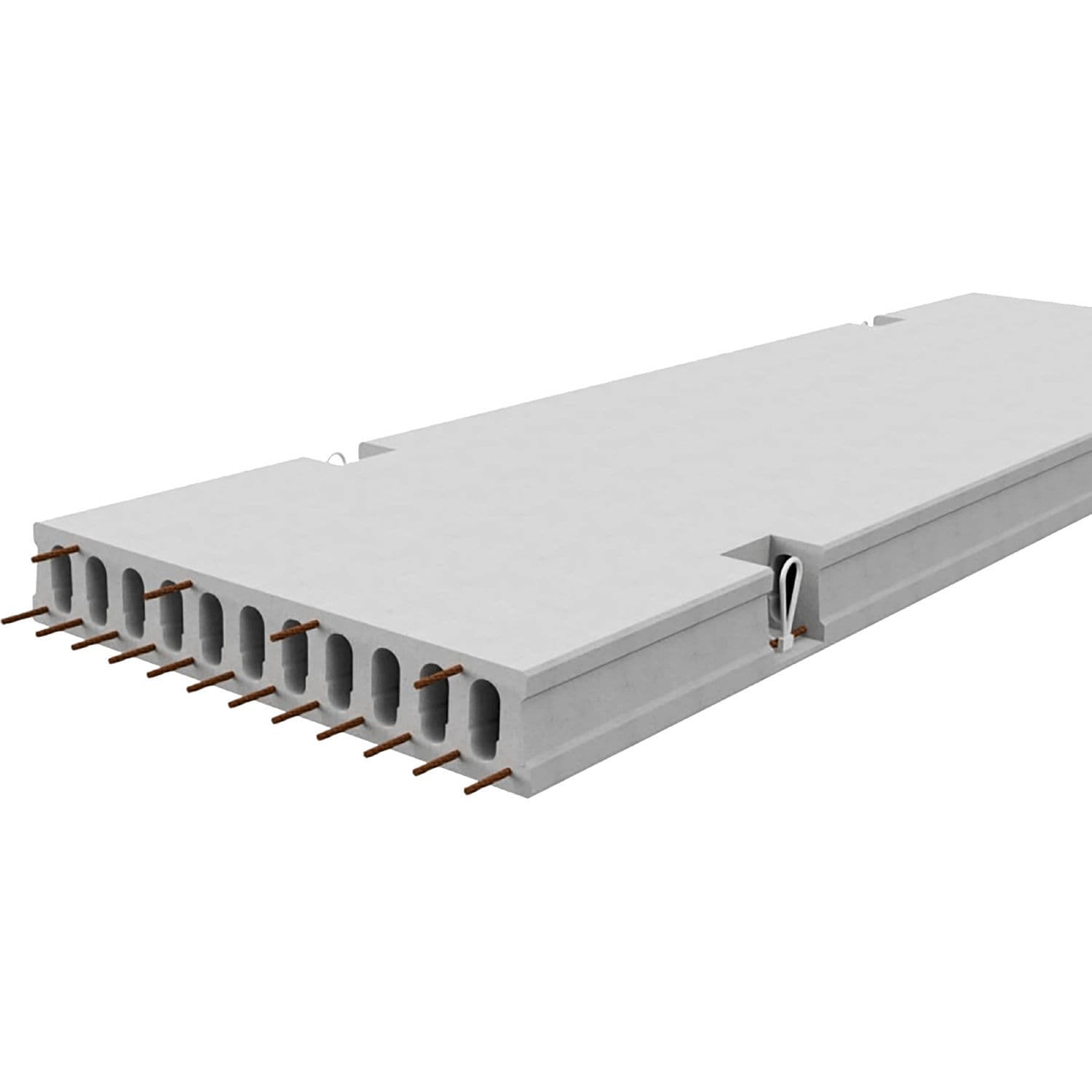 Prestressed concrete deck slab - VS F / SC F series - RECTOR - for ...