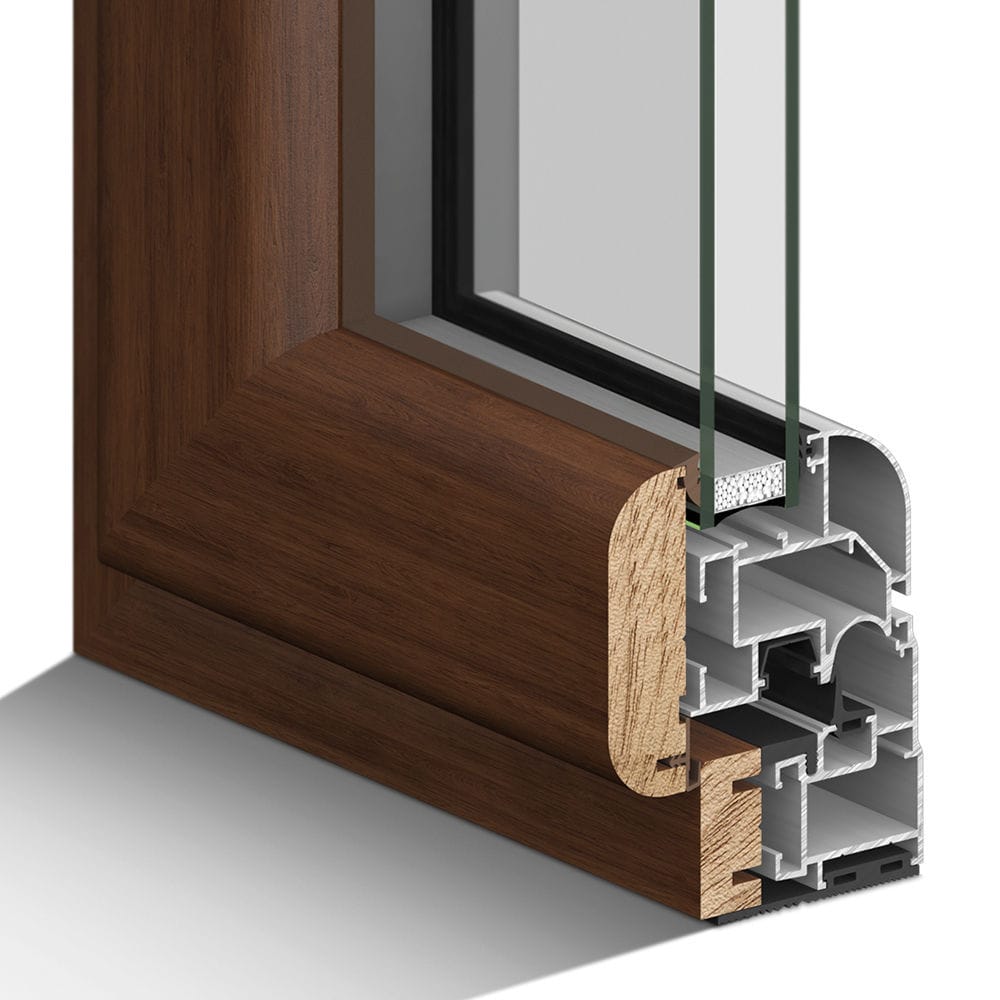 Wooden window profile - CLASSIC GIOTTO - Noval Group - aluminum