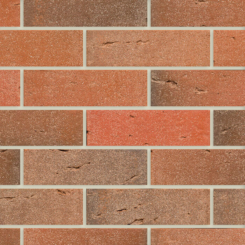 Facade brick - Reno - La Paloma Cerámicas - hollow / clinker / multi-color