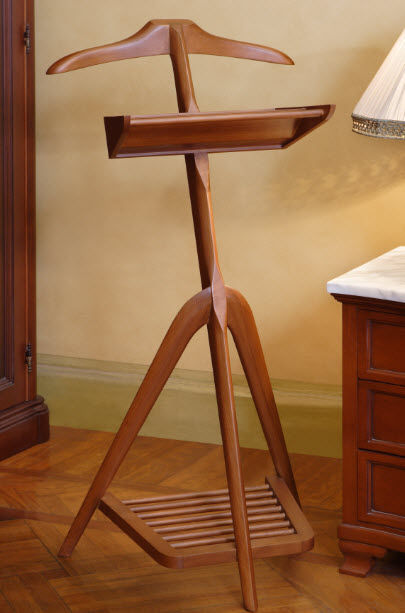 Floor-mounted valet stand - 40Z - Al Cazar Fine Woods - wooden ...