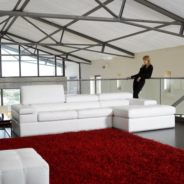 Modular sofa - NUVOLARI - Alpa Salotti - contemporary / leather / reclining