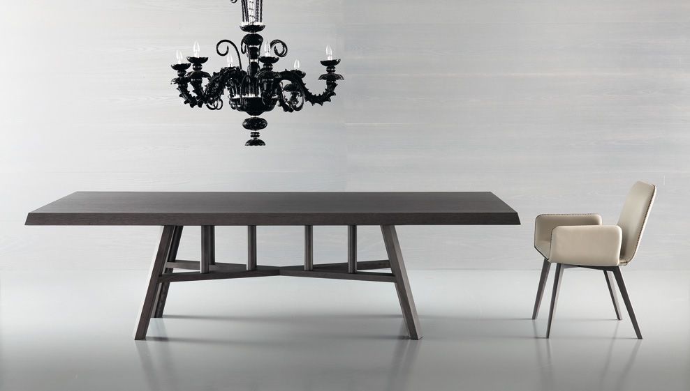 Contemporary table - LAGOON - Rossetto Armobil - oak / walnut / rectangular