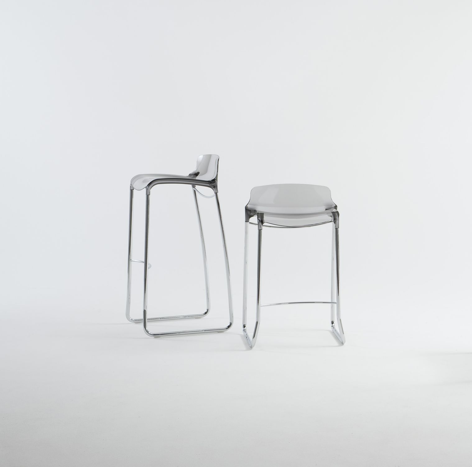 Contemporary bar stool - TIFFANY - Casprini Gruppo Industriale - stackable