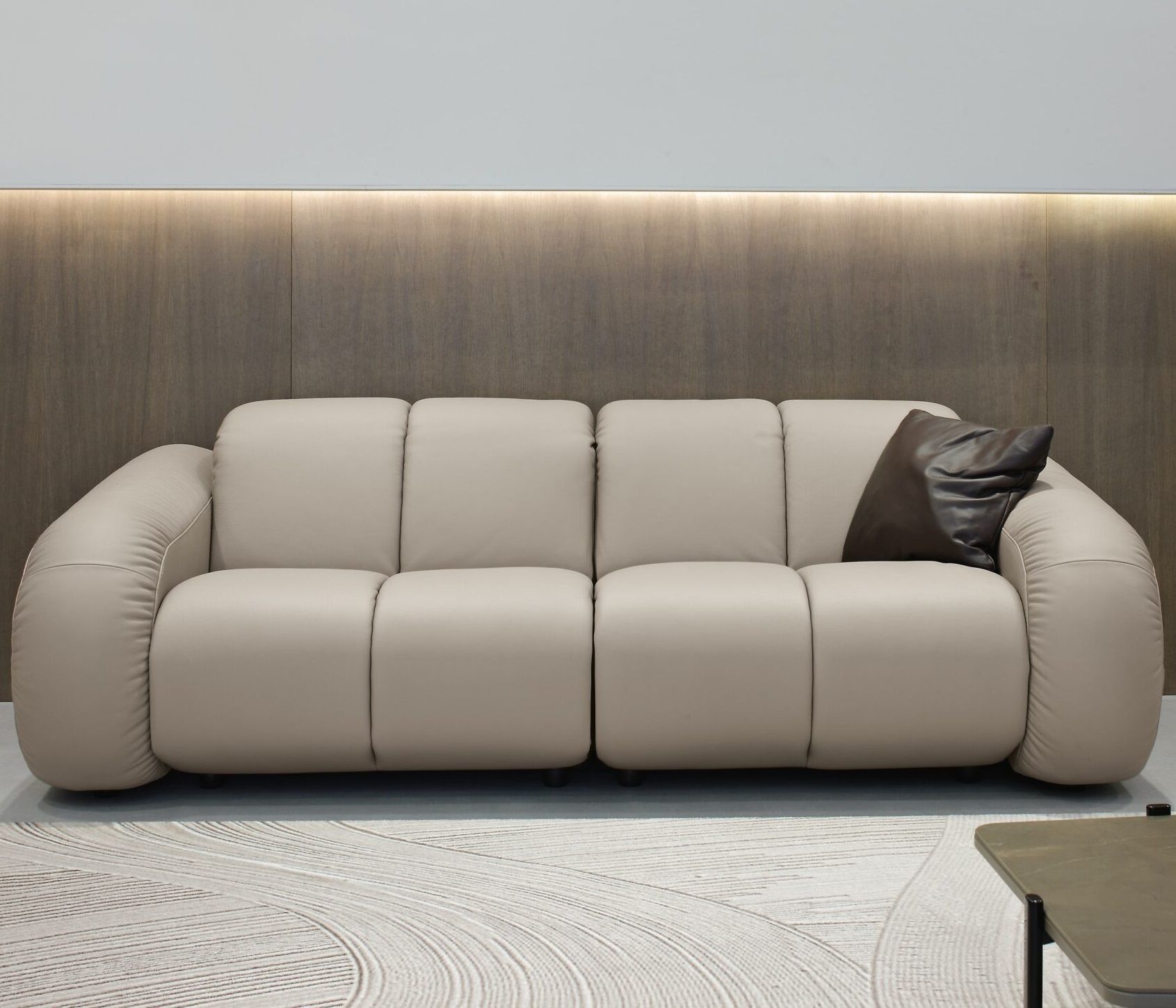 Modular sofa - Bomber - maxdivani - contemporary / fabric / leather
