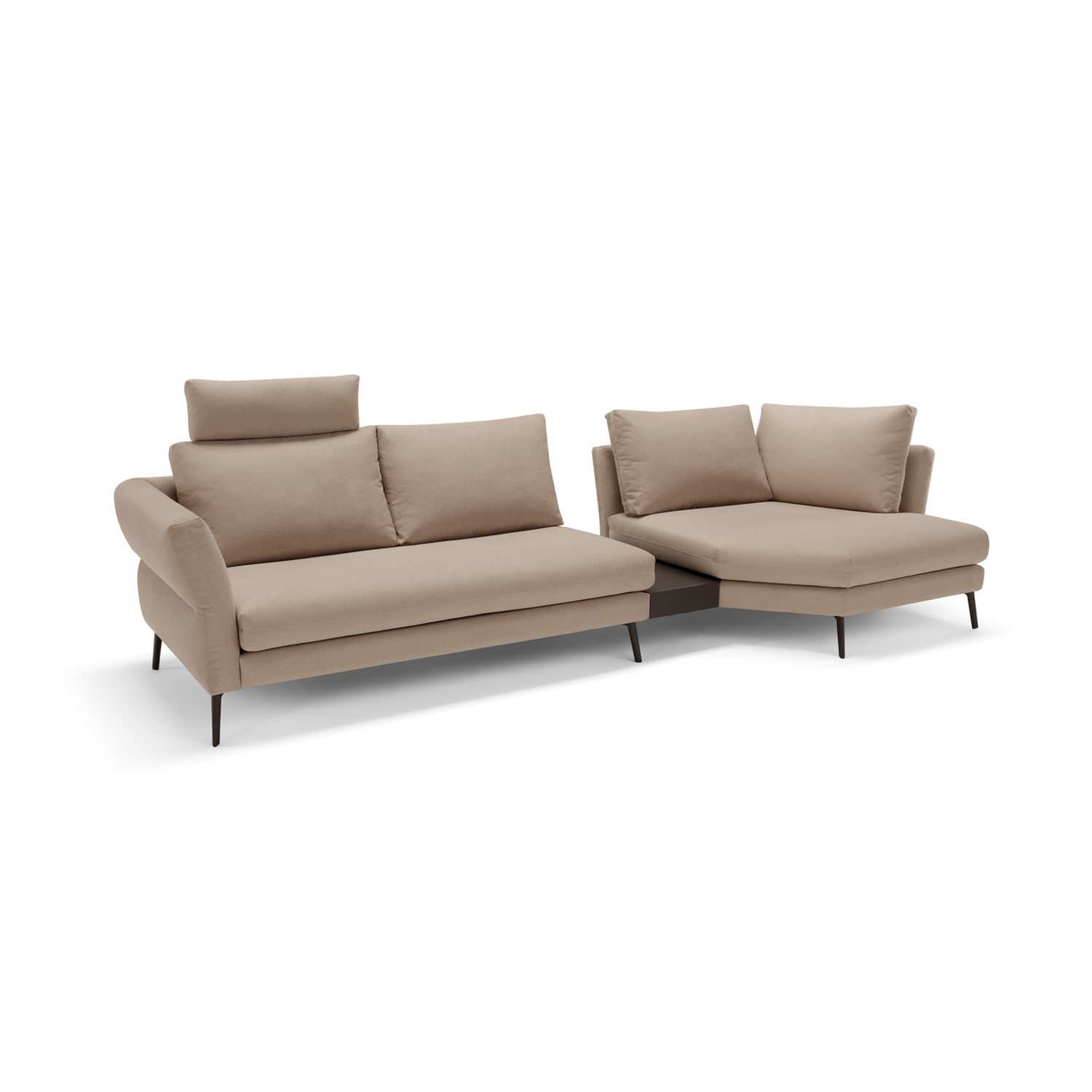 Modular sofa - Vibe - maxdivani - contemporary / fabric / with armrests