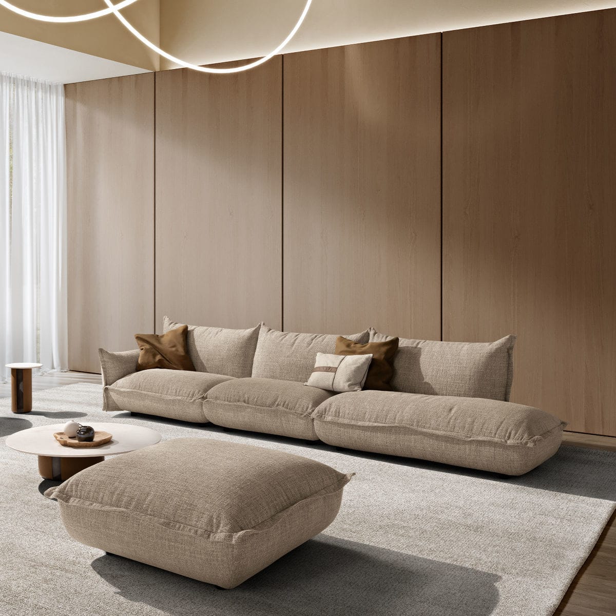 Modular sofa - GALA - maxdivani - corner / contemporary / fabric