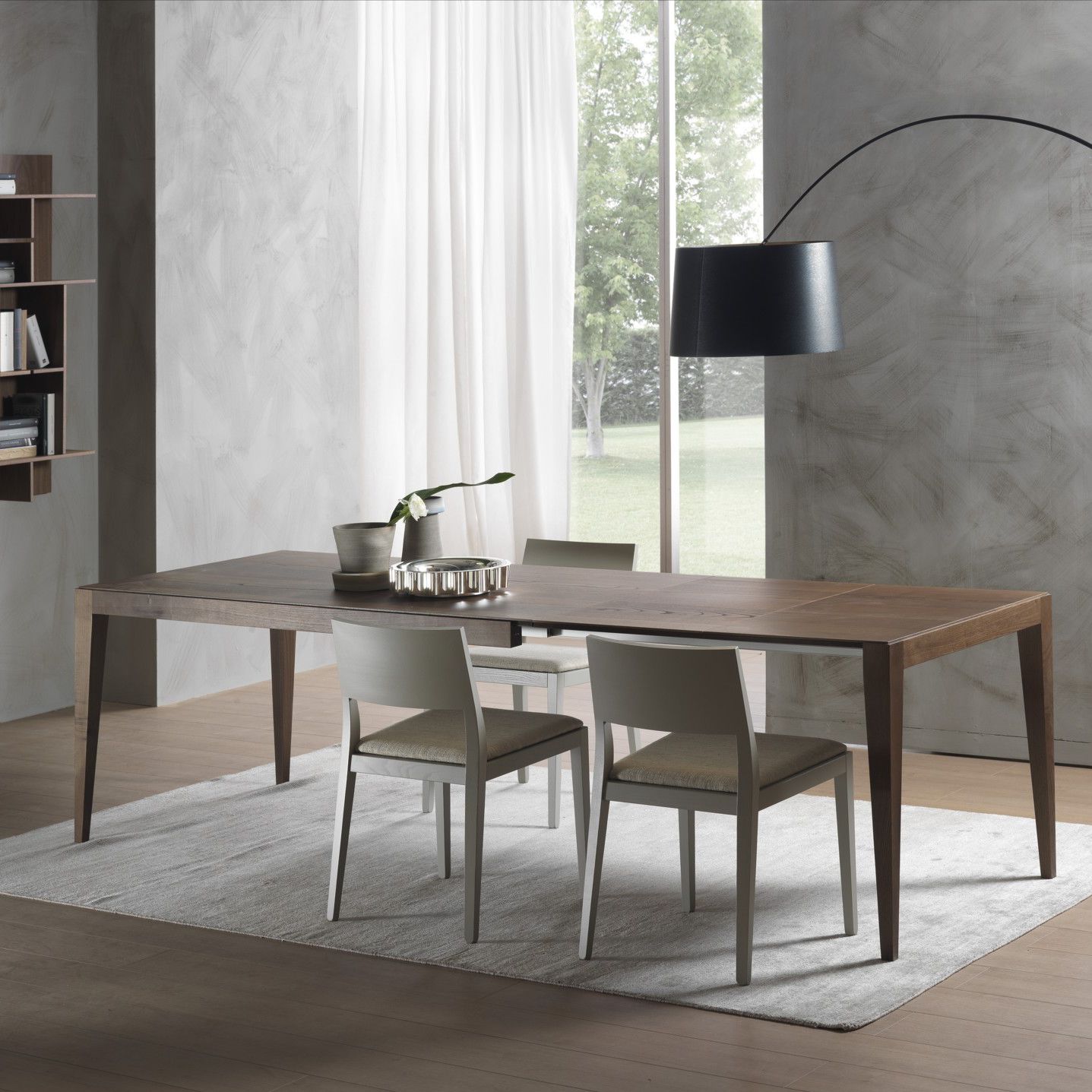 Contemporary dining table - DOMINIQUE - Pacini & Cappellini - ash ...
