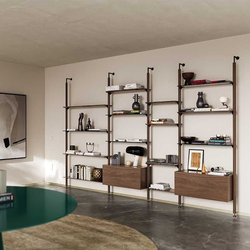 Wall-mounted shelf - OCTAGON - Pacini & Cappellini - modular / high ...