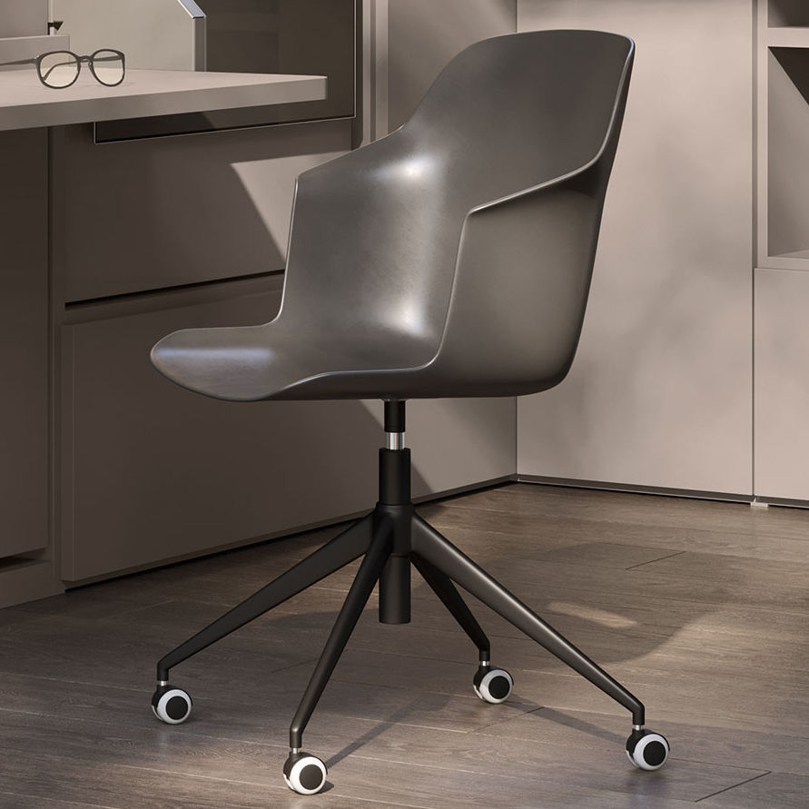 Contemporary chair - Clop - Clever - indoor / polypropylene / metal base
