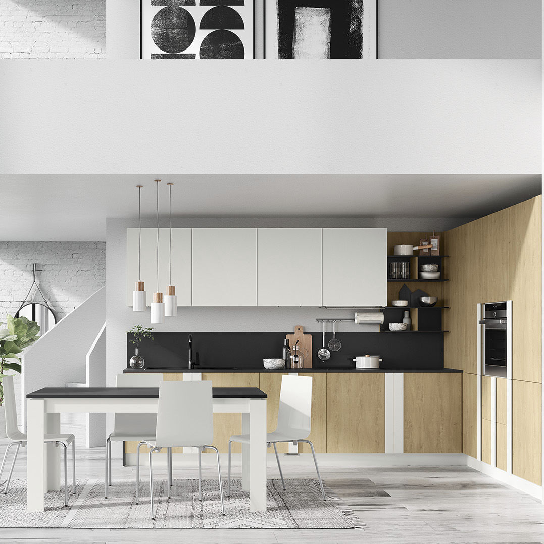 Contemporary kitchen - QUADRA - ColombiniCasa - polymer / laminate / island