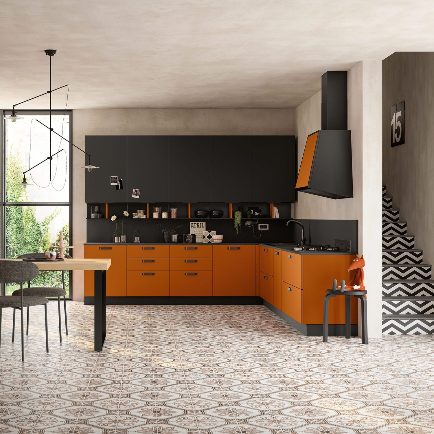 Contemporary kitchen - LUNGOMARE - ColombiniCasa - lacquered MDF ...