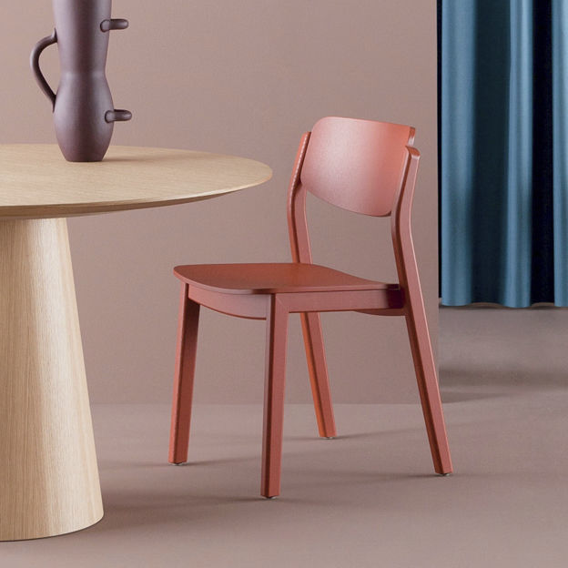 Contemporary chair - Adena RS - Crassevig - indoor / fabric / plywood