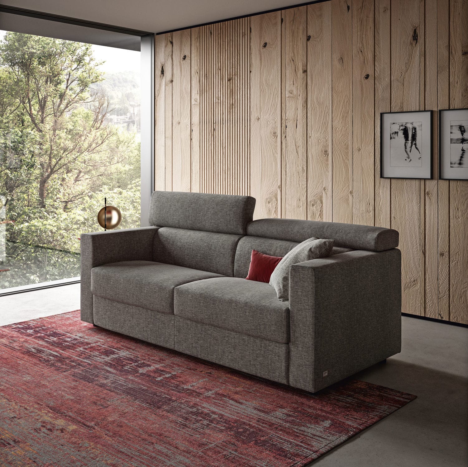 Modular sofa - TAMIGI - Doimo Salotti - bed / contemporary / fabric