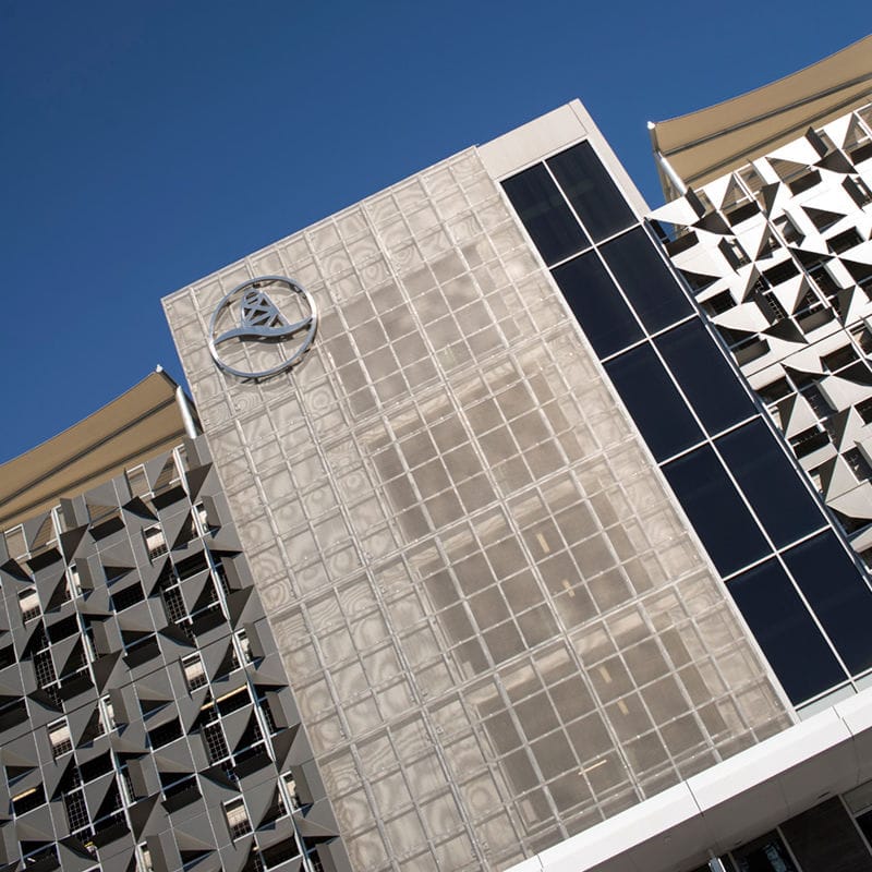 Aluminum woven wire fabric - BOSTON 705 - LOCKER Group - for facade ...