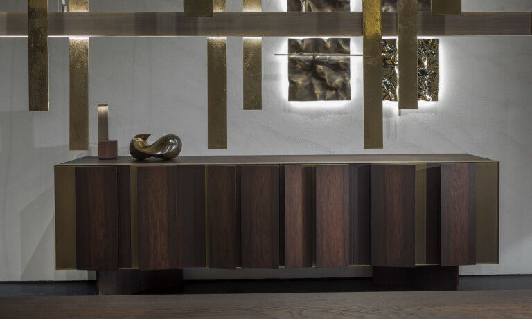Contemporary sideboard - FRACTAL - Emmemobili - oak / walnut / cherrywood