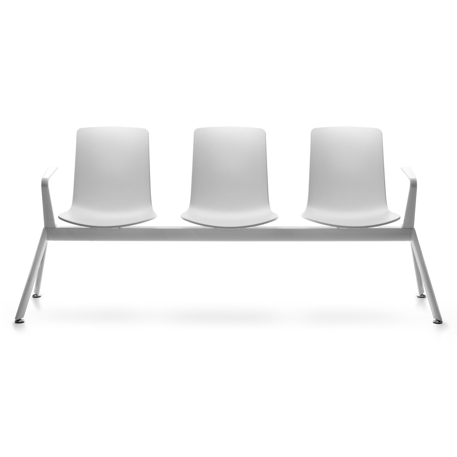 Steel beam chair - LOTTUS HIGH - Enea - aluminum / wooden / polypropylene