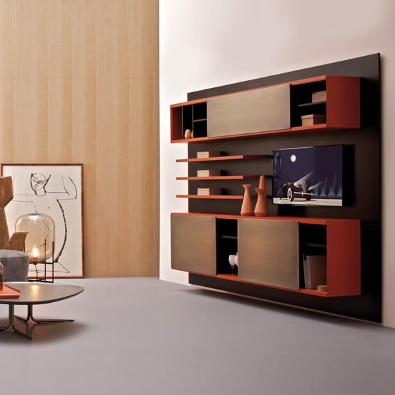 Modular bookcase - E-WALL - ESTEL - wall-mounted / contemporary ...