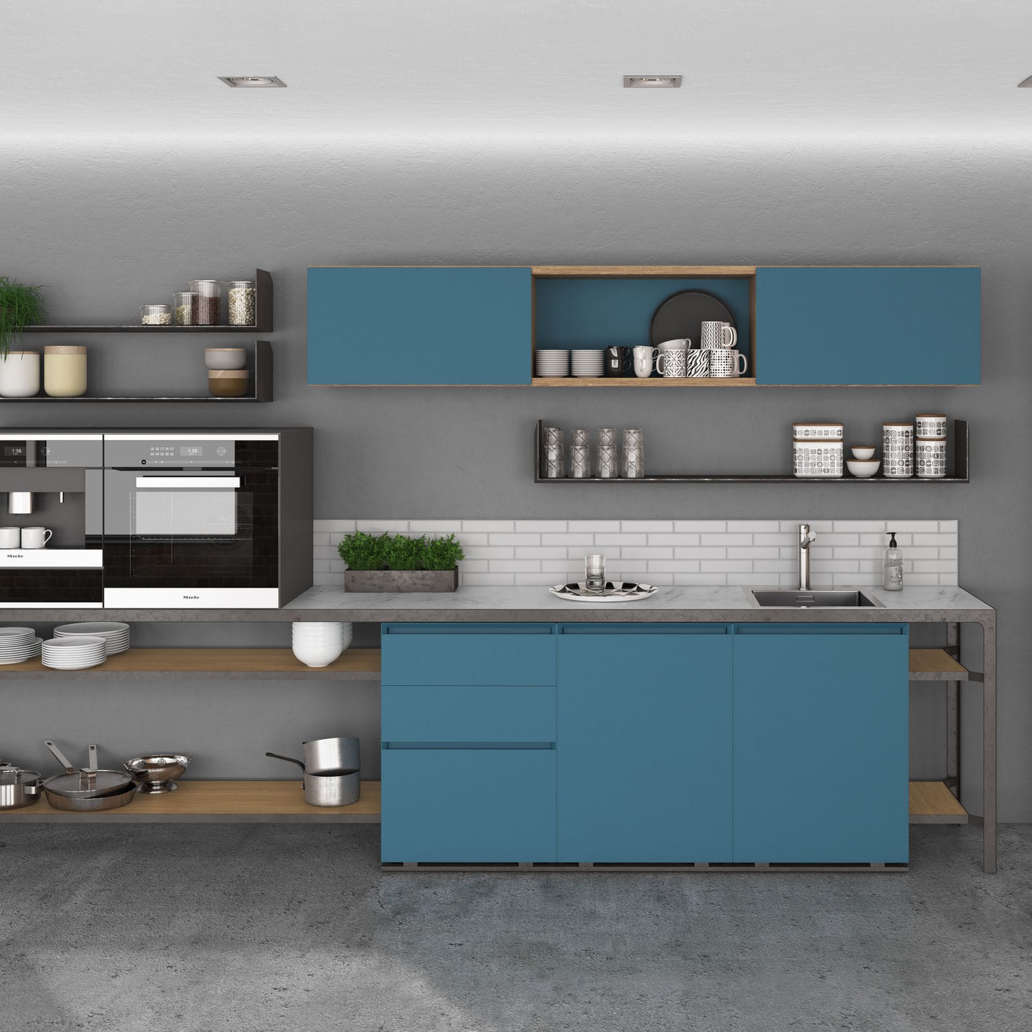 Kitchen tall cabinet - BANCO A PARETE - ESTEL