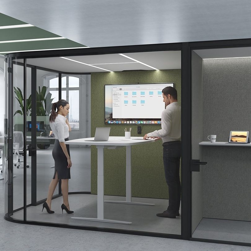 Contemporary high bar table - EVO HP - ESTEL - oak / steel base ...