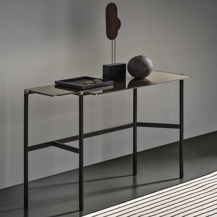 Contemporary sideboard table - Arita - Frag - glass / painted steel ...