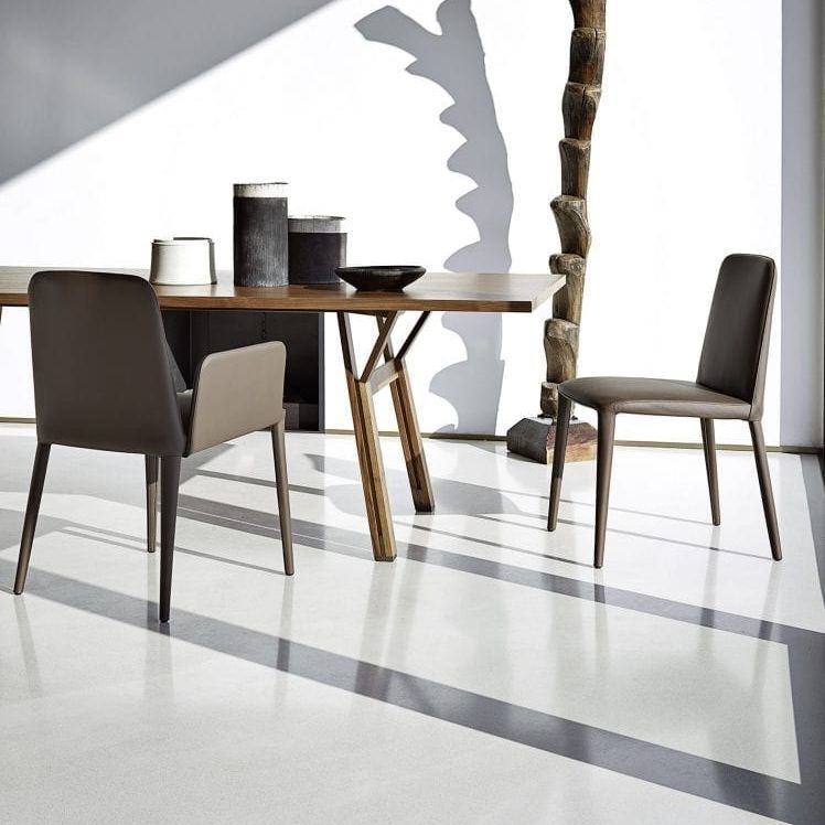 Contemporary chair - Elf P - Frag - indoor / fabric / leather