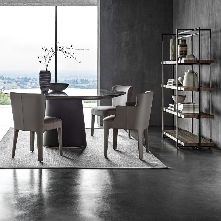 Contemporary chair - Public - Frag - indoor / fabric / leather