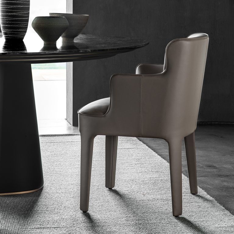 Contemporary chair - Public P - Frag - indoor / fabric / leather