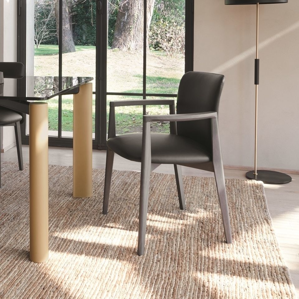 Contemporary chair - Siloe PW - Frag - indoor / fabric / leather