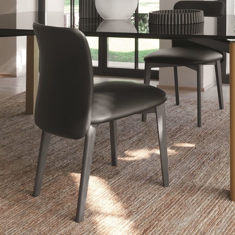 Contemporary chair - Siloe W - Frag - indoor / fabric / leather