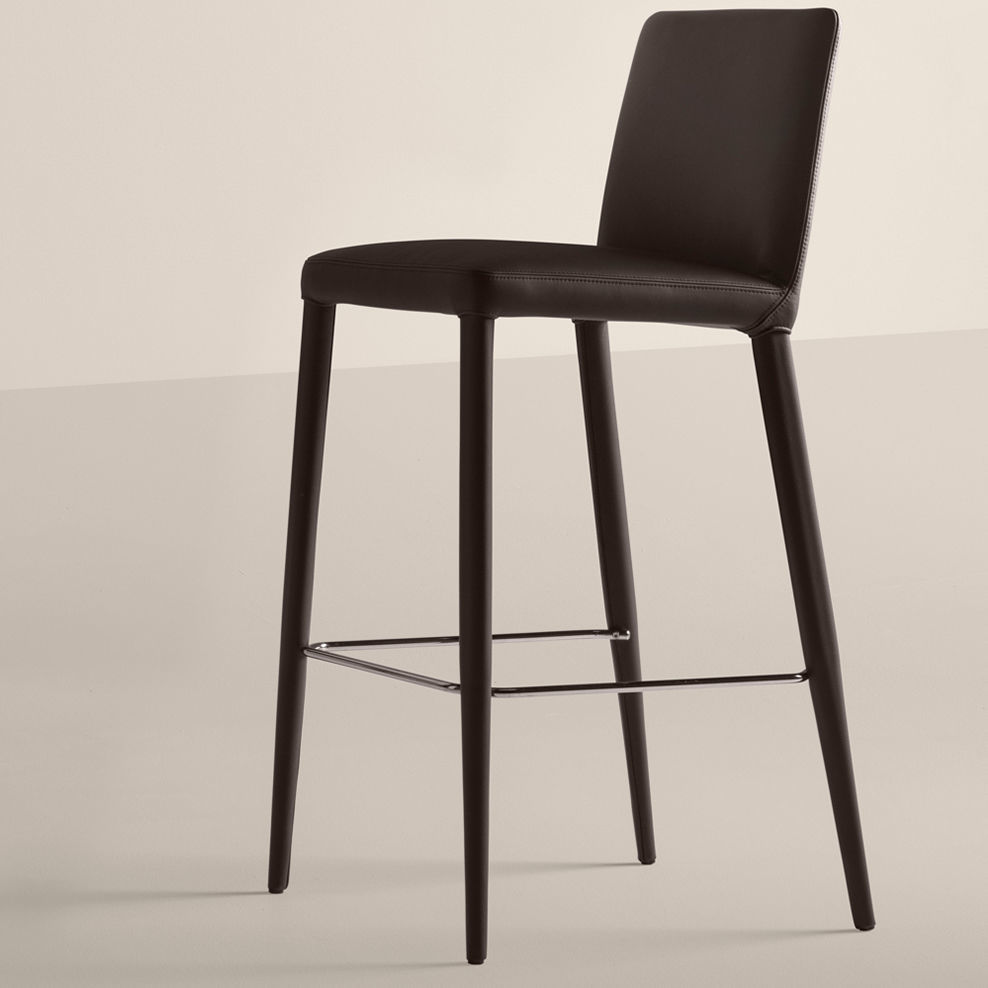 Contemporary bar chair - Bella C - Frag - indoor / fabric / leather