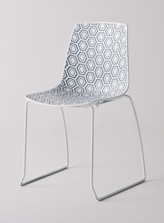 Contemporary chair - ALHAMBRA S - Gaber - polymer / stackable / sled base