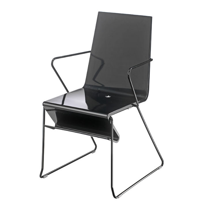 Contemporary chair - SNAKE 45 - Gaber - steel / sled base / home