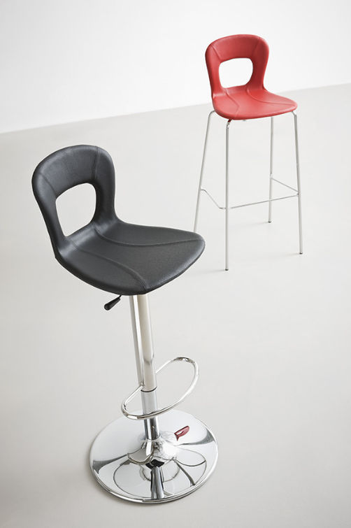 Contemporary bar stool - BLOG 145A - Gaber - swivel