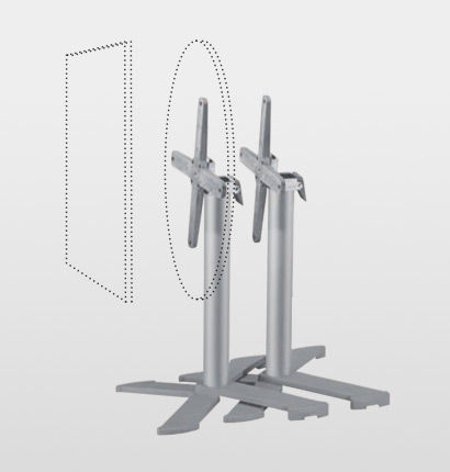 Aluminum table base - BG4IP - Gaber - contemporary / commercial