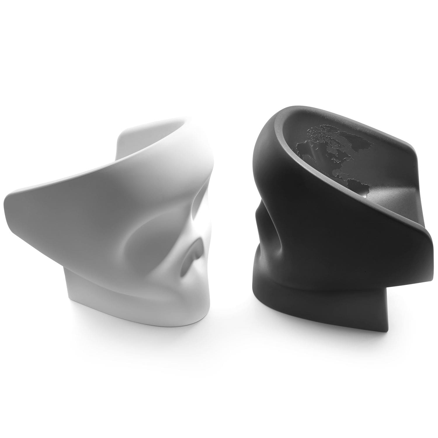 Original design armchair - JOLLY ROGER - Gufram - polyethylene / black ...