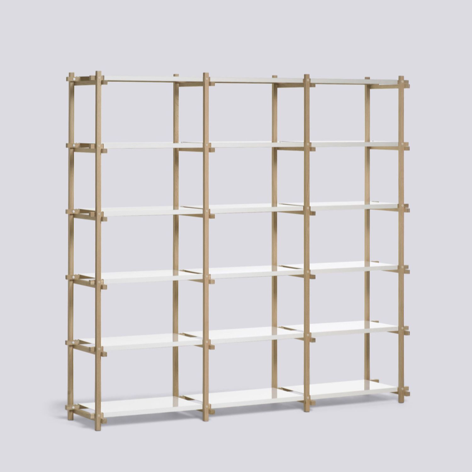 Contemporary shelf - WOODY - Hay a/s - oak / steel