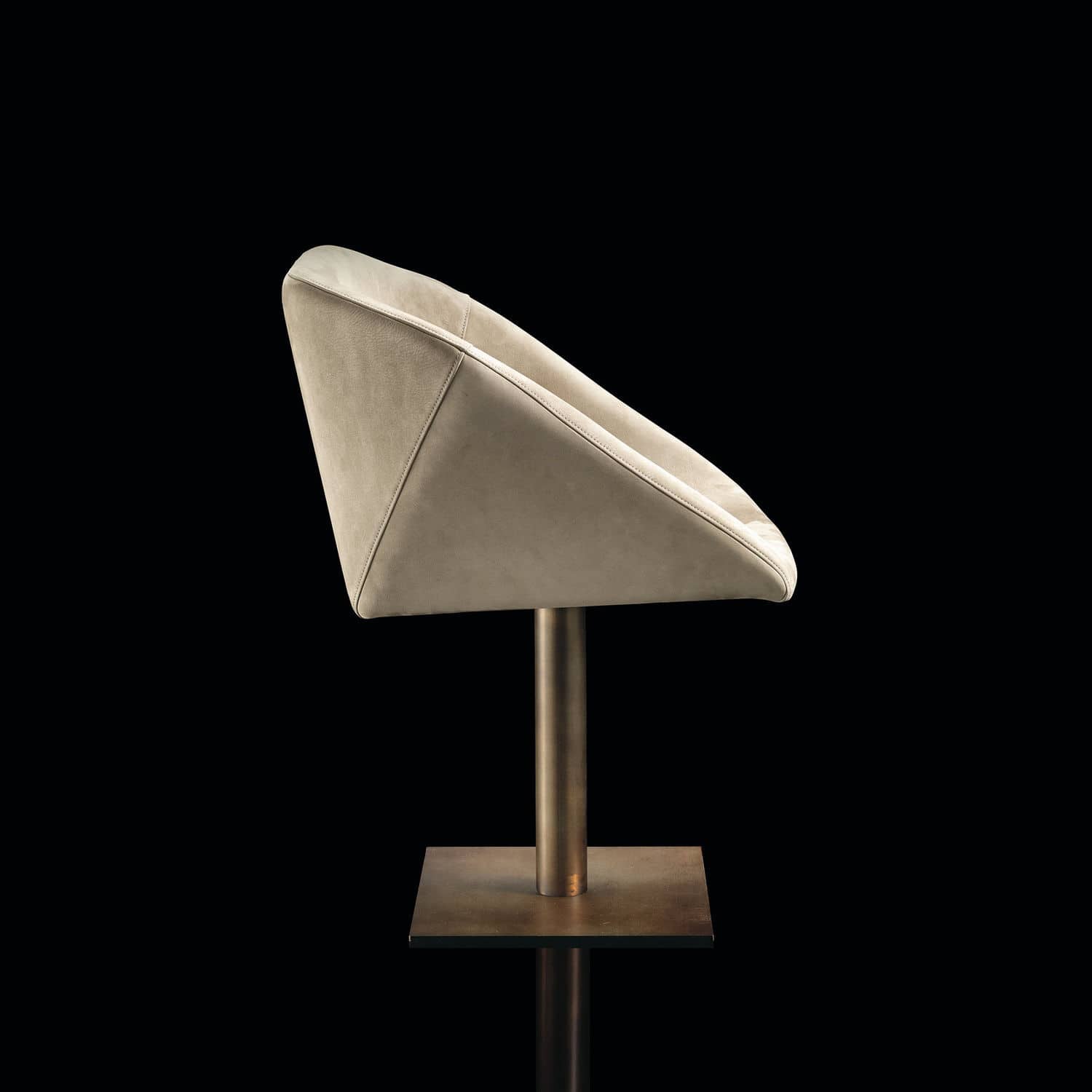 Contemporary chair - HEXAGONAL - Henge - indoor / fabric / leather