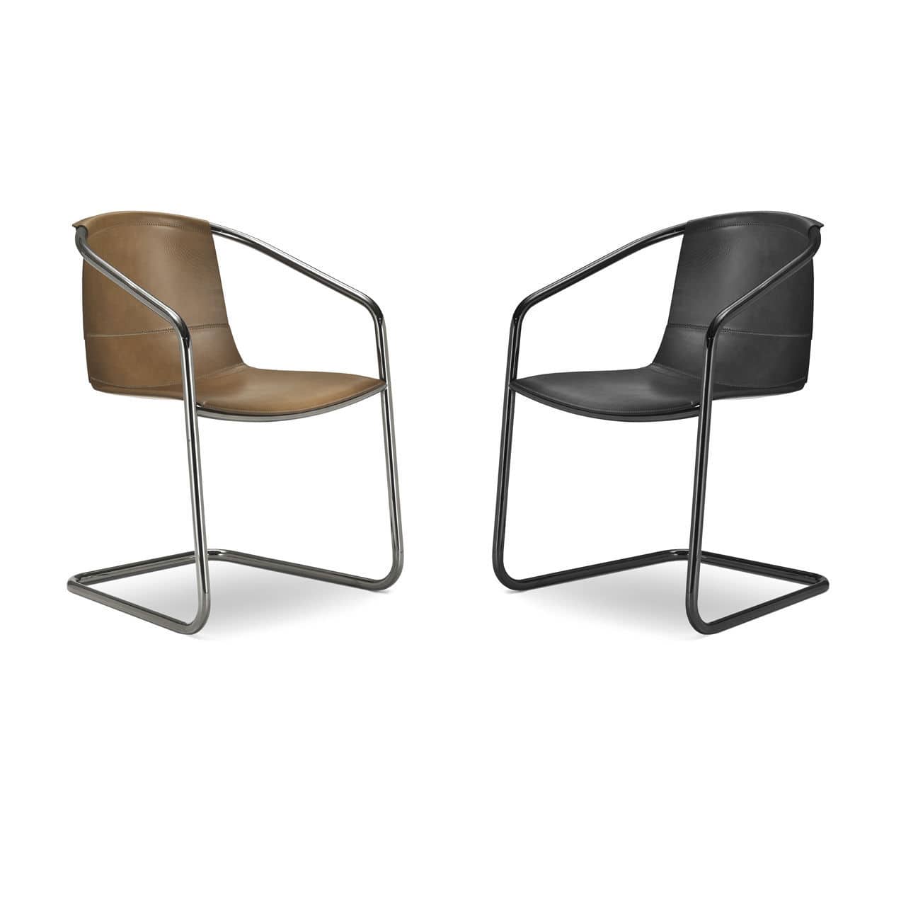 Industrial style chair - NANCY - i4 MARIANI - indoor / split leather ...