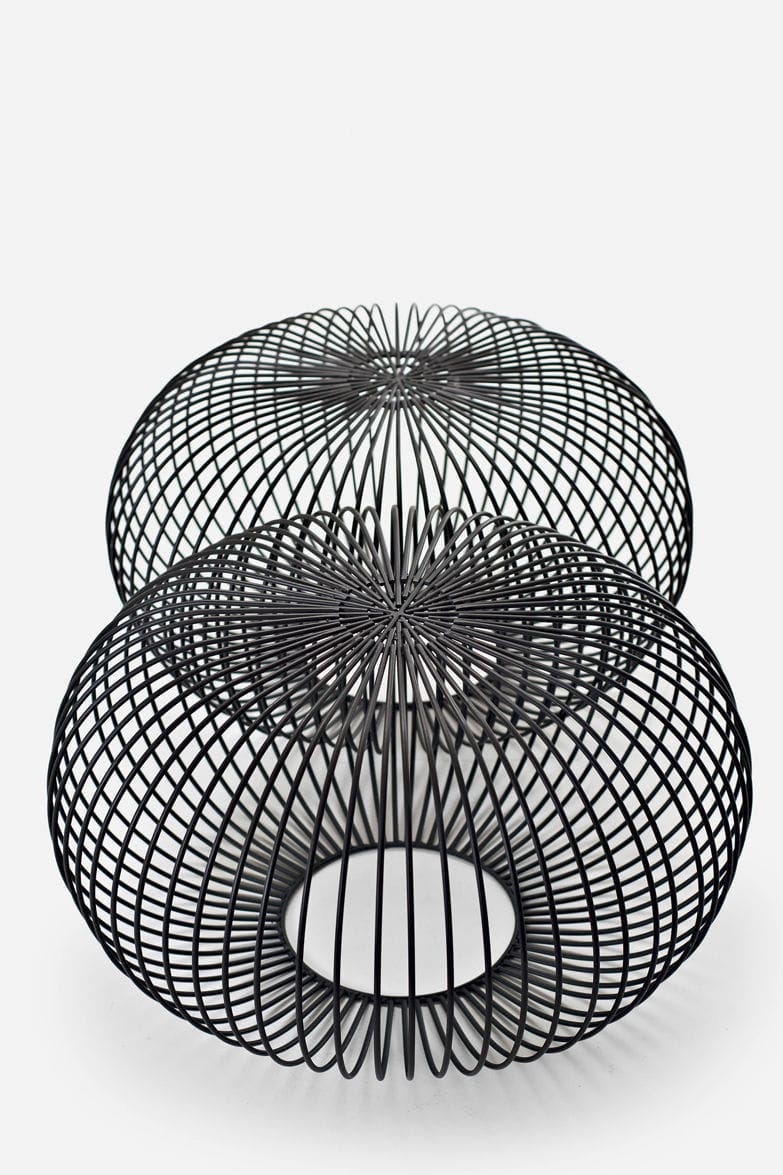 Original design pouf - PLOFF - La Cividina - steel / round / for public ...