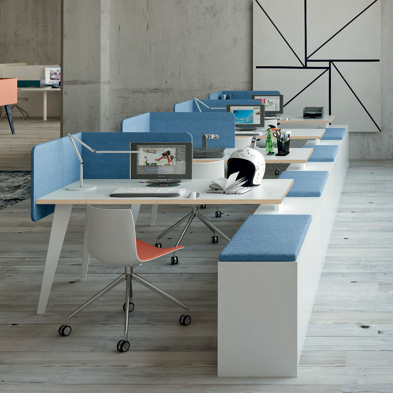 Workstation desk - SPINE VERTEBRA - Martex - contemporary / wooden ...