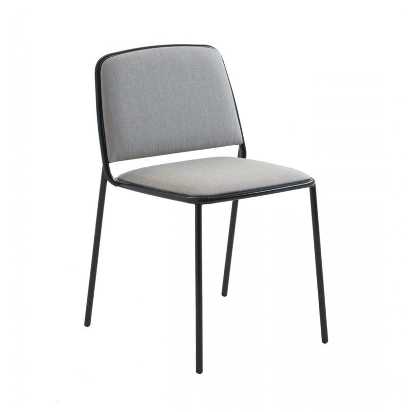 Contemporary chair - Ring 670 - et al. - indoor / fabric / steel base