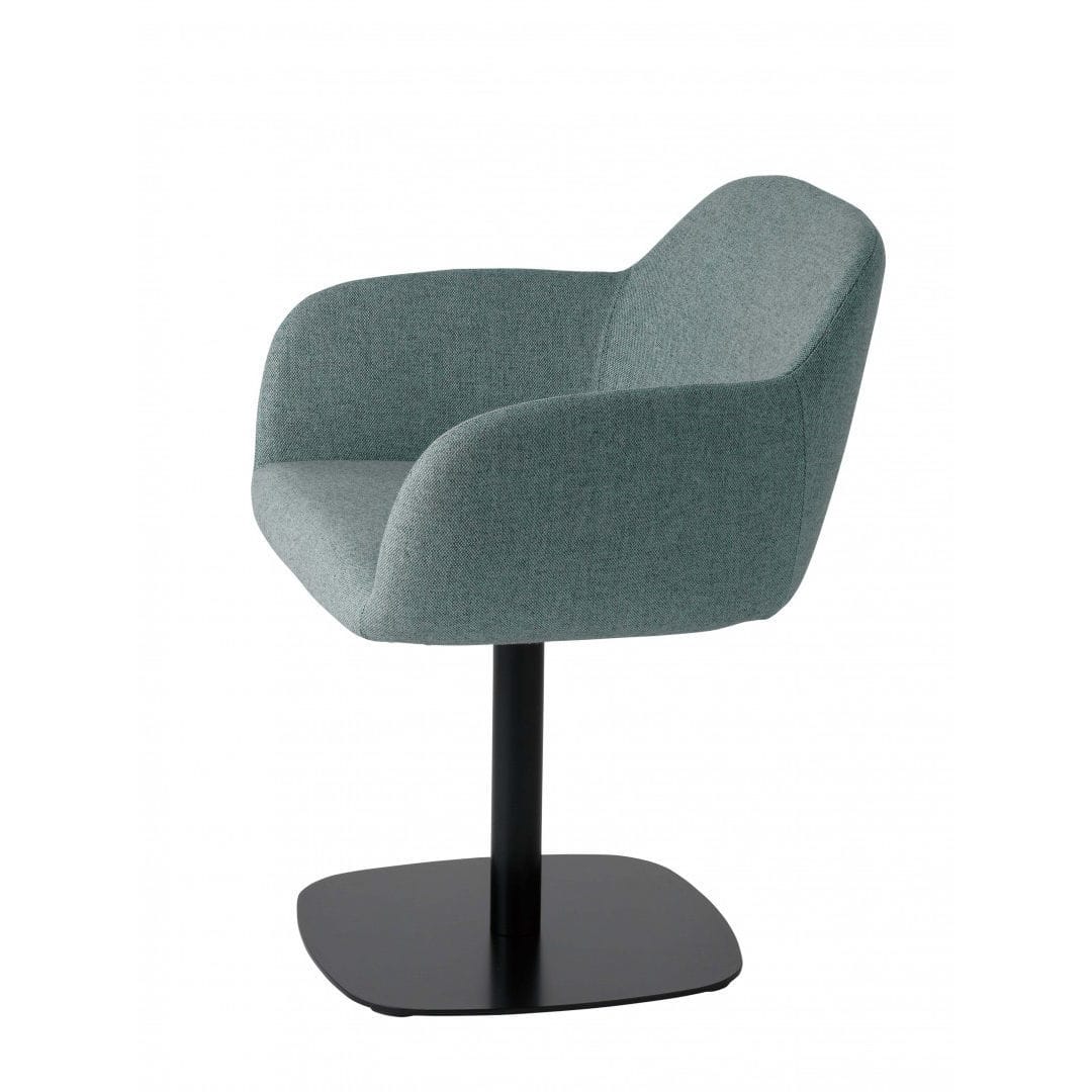 Contemporary chair - Myra 675 - et al. - indoor / fabric / steel base