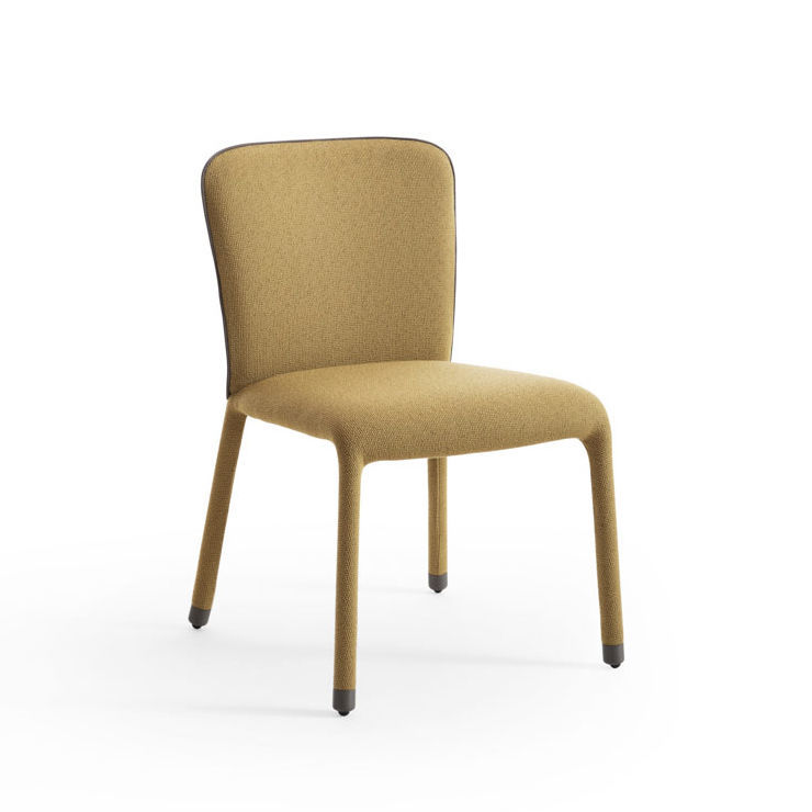 Contemporary chair - S1 - MIDJ - indoor / fabric / metal base