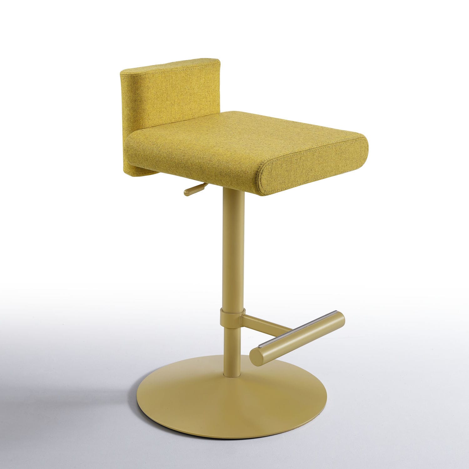 Contemporary bar stool - Toy - MIDJ - leather / fabric / synthetic leather