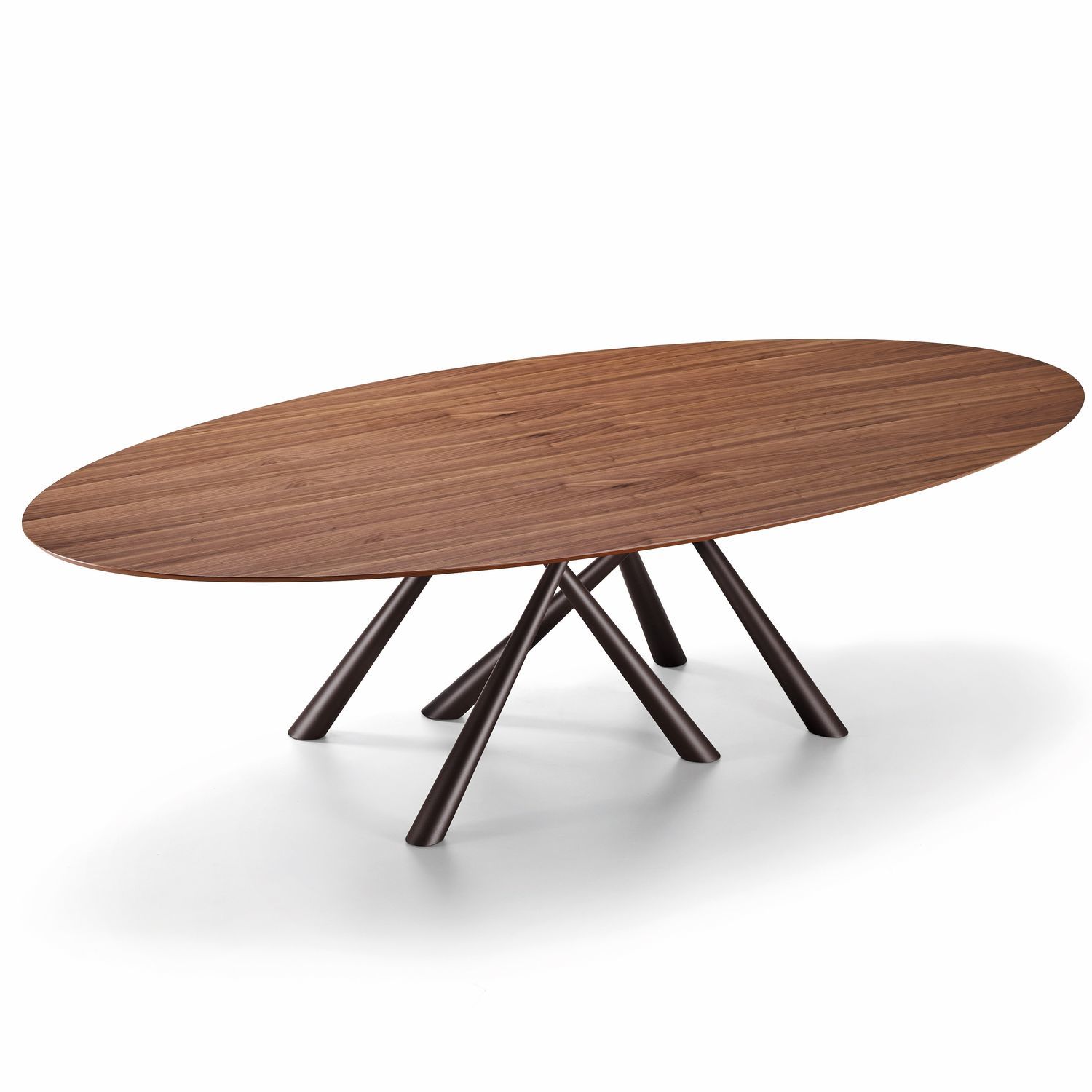 Contemporary dining table - Forest - MIDJ - wood veneer / ceramic ...