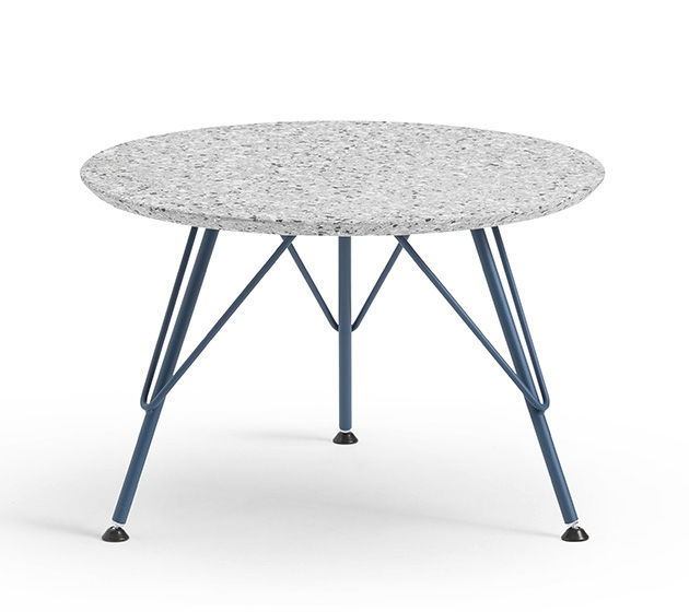 Original design coffee table - Bolle - Midj - metal / HPL / marble