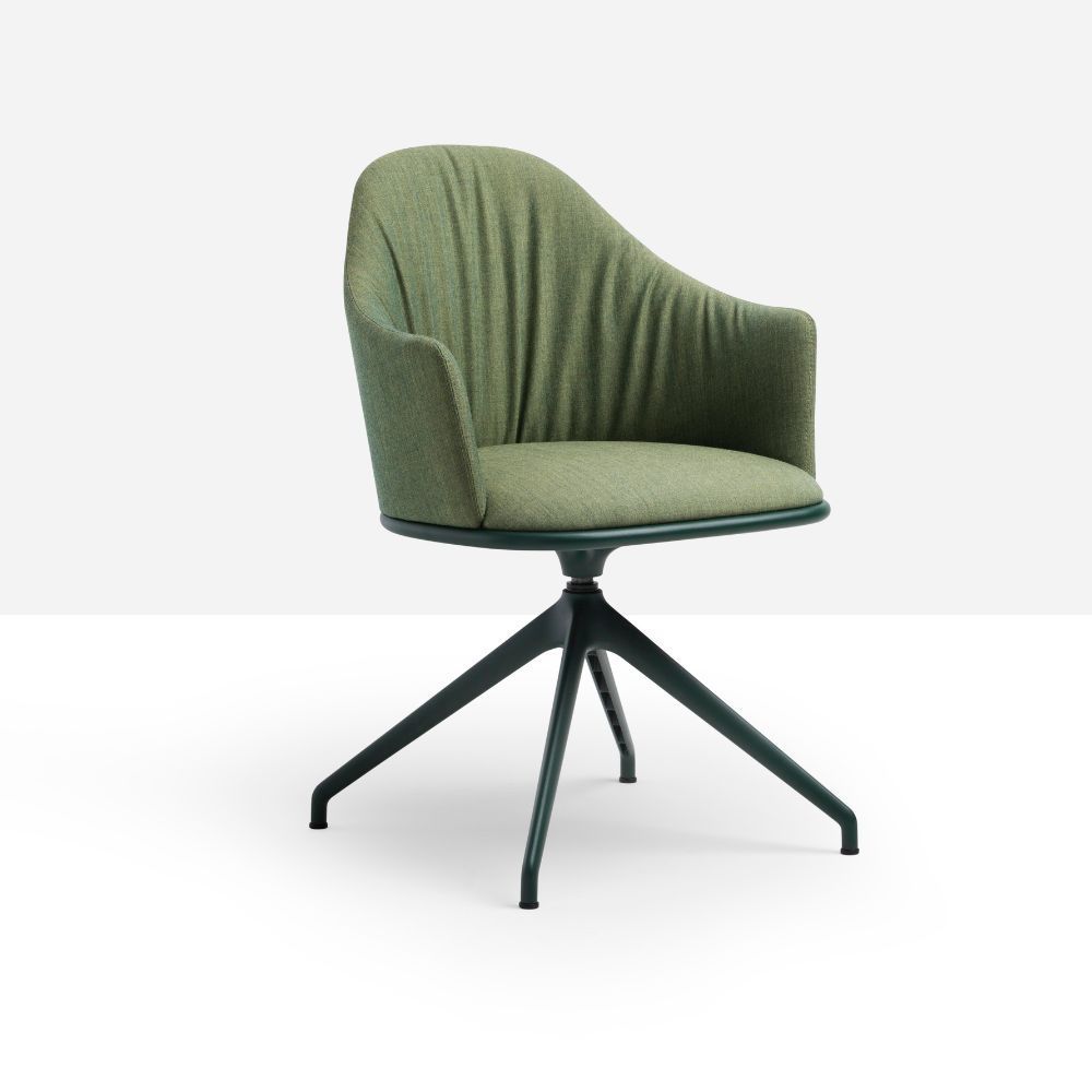 Contemporary office armchair - Lea Deluxe P GX TS - MIDJ - fabric ...