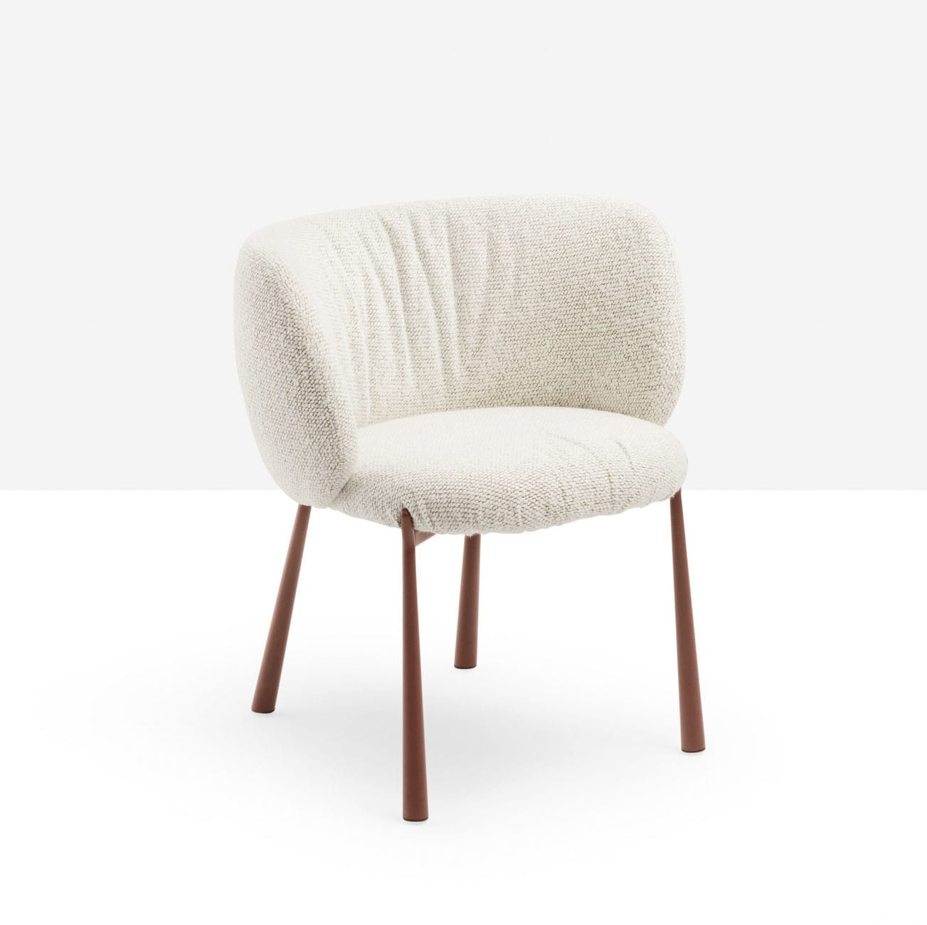 Contemporary chair - Mys P M TS - MIDJ - indoor / fabric / leather