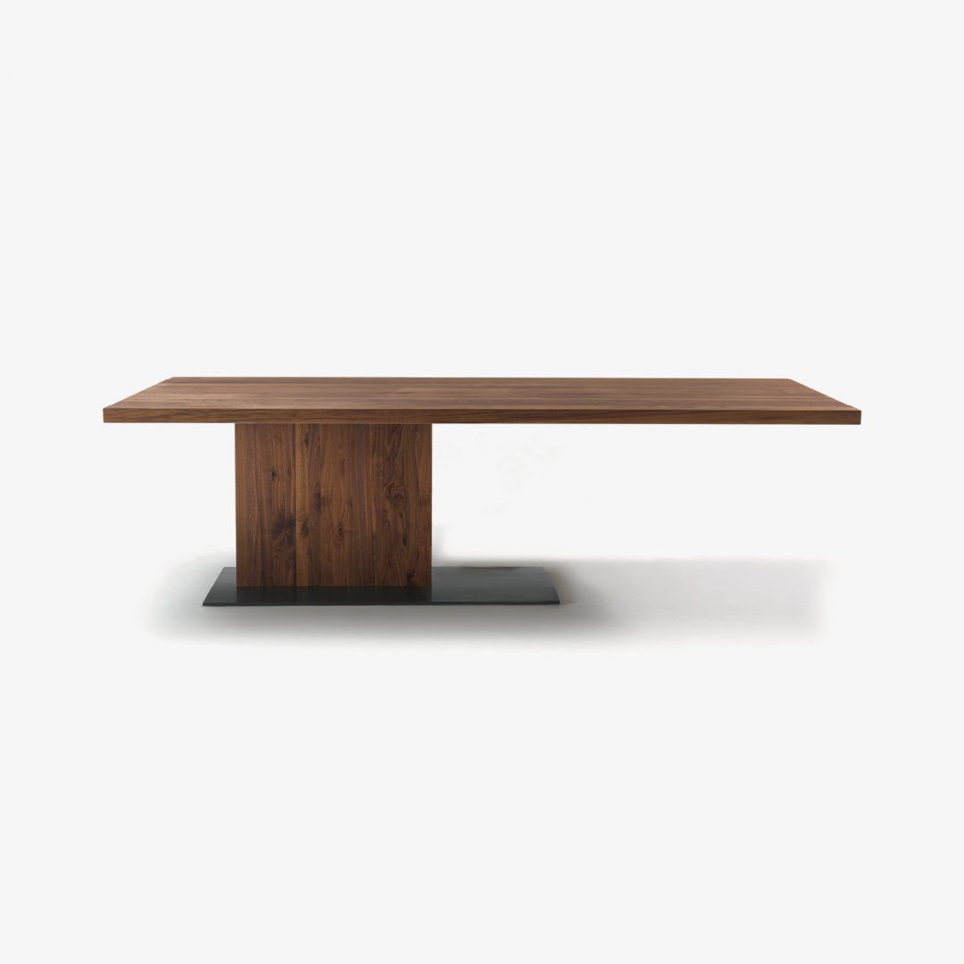 Contemporary table - LIAM WOOD - RIVA 1920 - oak / solid wood / walnut