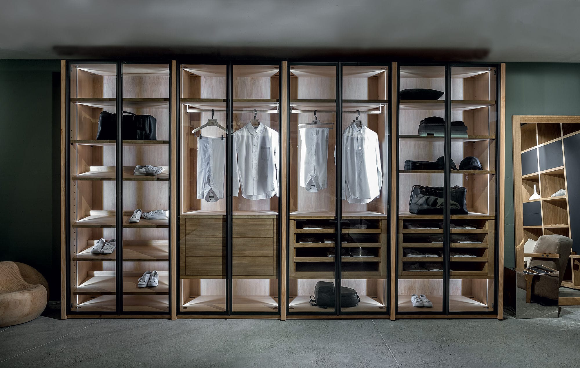 Modular walk-in closet - AVANT - Riva 1920 - contemporary / cedar ...